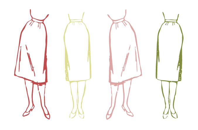 Straight skirt pattern draft